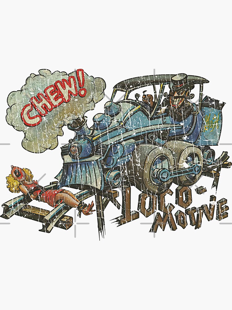 "Weird Wheels Loco-Motive 1980" Sticker for Sale by AstroZombie6669 ...