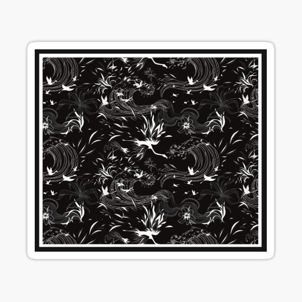"Black Flamingos " Sticker by Marrrione | Redbubble