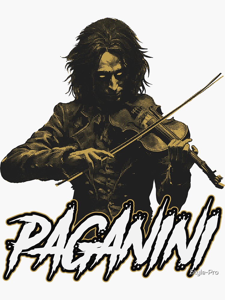 "Paganini Halloween " Sticker for Sale by Style-Pro | Redbubble