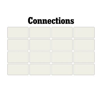 "NYT Connections" Poster for Sale by cmwsversion | Redbubble