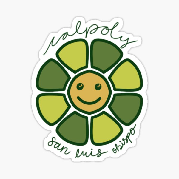 "Cal Poly Flower" Sticker for Sale by jordanpople | Redbubble