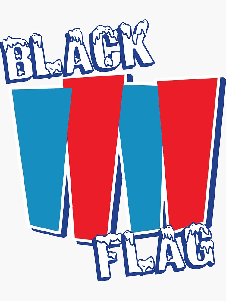 "Black Flag ICEE Logo" Sticker for Sale by ValueULTRA | Redbubble