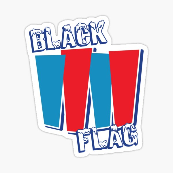 "Black Flag ICEE Logo" Sticker for Sale by ValueULTRA | Redbubble