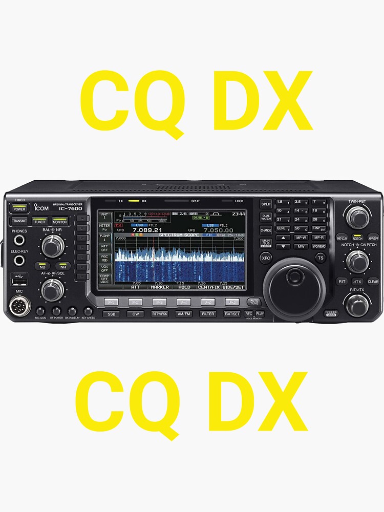 " icom 7600" Sticker for Sale by signcraftdesign | Redbubble
