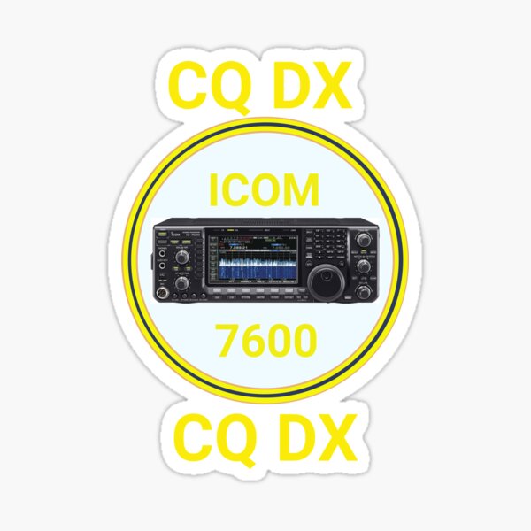 " ICOM 7600 RADIO" Sticker for Sale by signcraftdesign | Redbubble