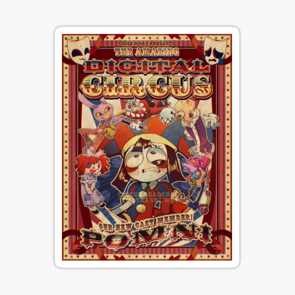 "WELCOME TO THE AMAZING DIGITAL CIRCUS!" Sticker for Sale by ...