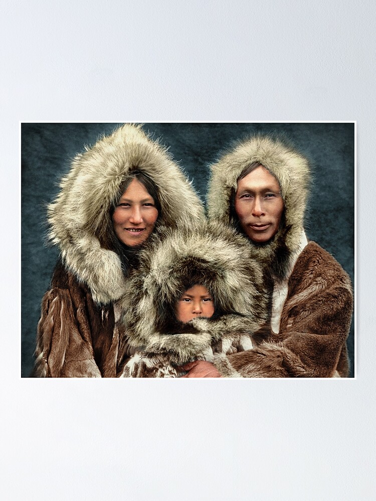 "Inupiat family 1929" Poster by oldmadenew | Redbubble