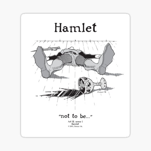 "HAMLET" Sticker for Sale by MattGourley | Redbubble
