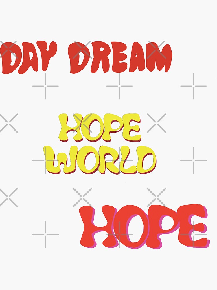 "BTS J-Hope- Mixtape Hope World" Sticker for Sale by redledger | Redbubble