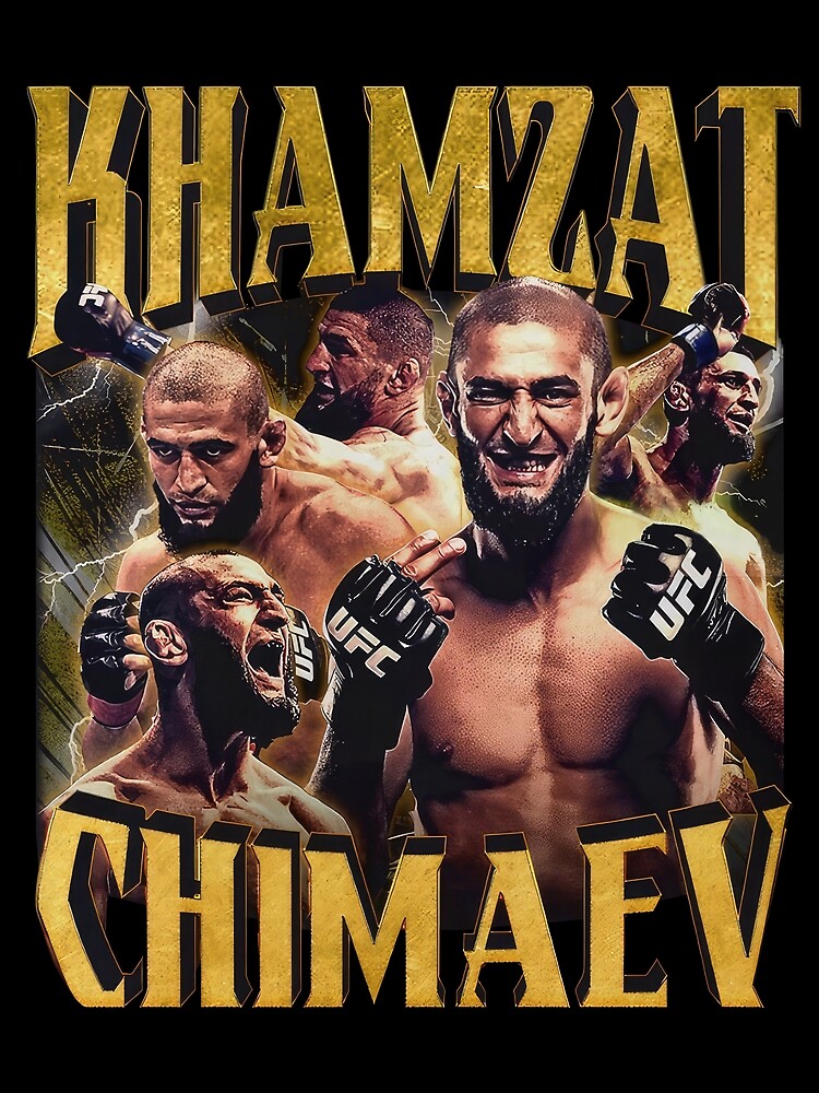 Póster Khamzat Chimaev, UFC MMA Boxeo Campeón, Borz Merch, 90s Vintage ...