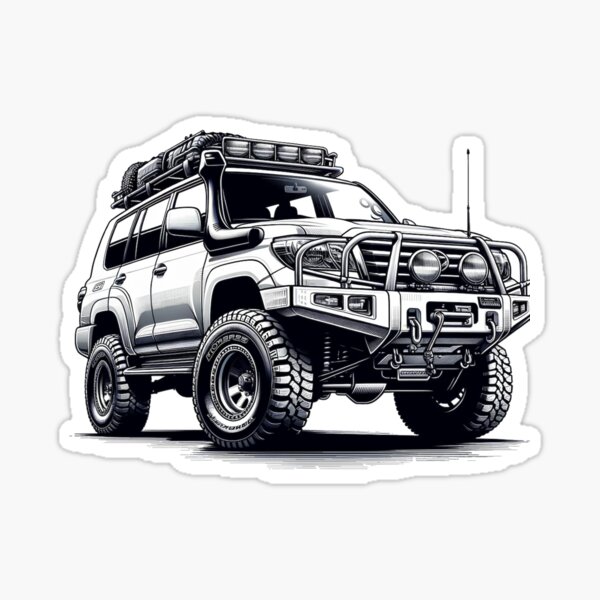 "Toyota Landcruiser " Sticker for Sale by kruisinwagen | Redbubble