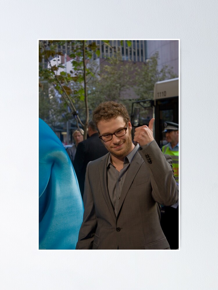 "Seth Rogen" Poster for Sale by mchammerhead | Redbubble