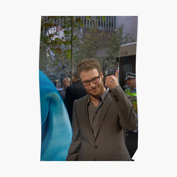 "Seth Rogen" Poster for Sale by mchammerhead | Redbubble