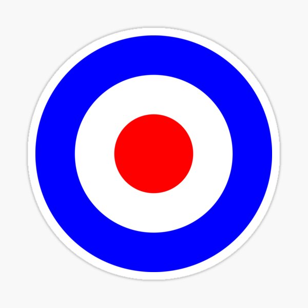 "Classic Mod Target" Sticker by robcubbon | Redbubble