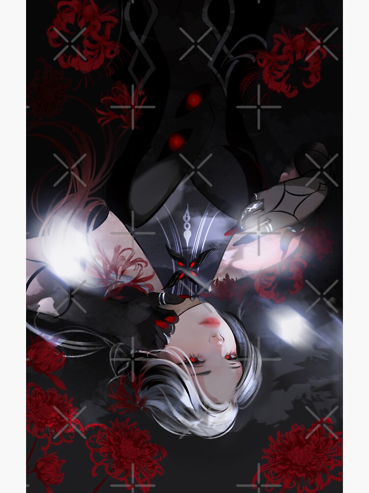 "arlecchino - genshin impact - fatui" Sticker for Sale by Mari-Firefly ...