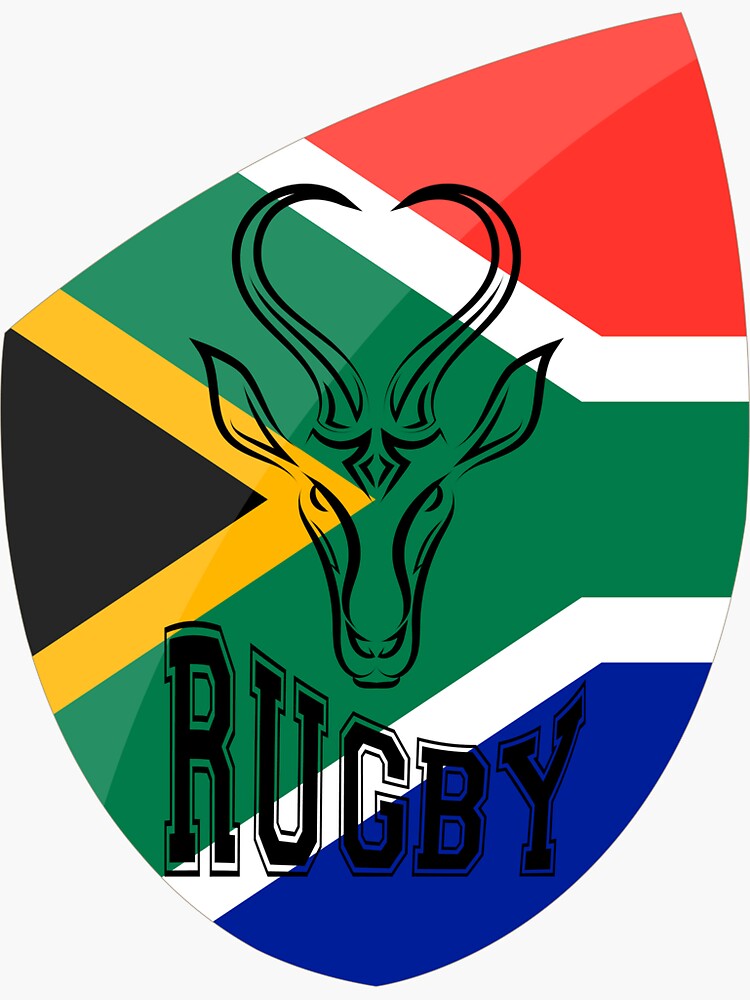 "Springbok rugby" Sticker for Sale by DominP | Redbubble