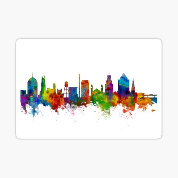 Durham Skyline Stickers | Redbubble
