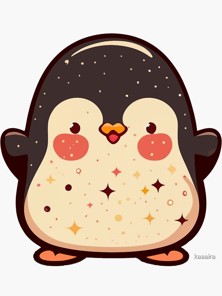 "Star Penguin " Sticker for Sale by kaaaira | Redbubble