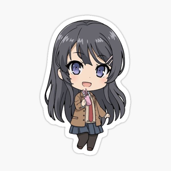 "Mai Sakurajima" Sticker for Sale by raliz-z | Redbubble