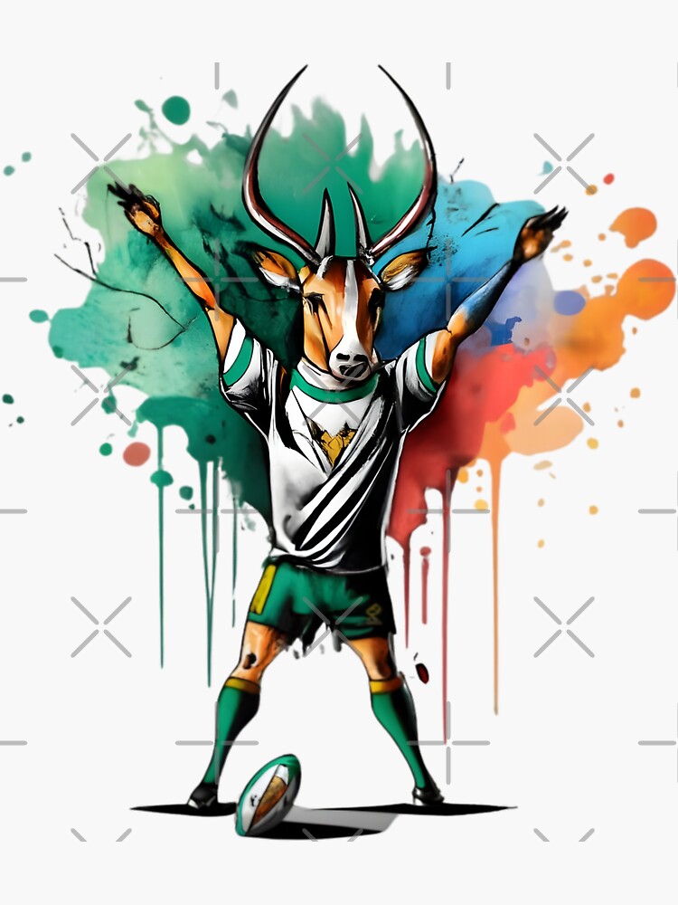 "Springbok SA Rugby" Sticker for Sale by Changing-Season | Redbubble