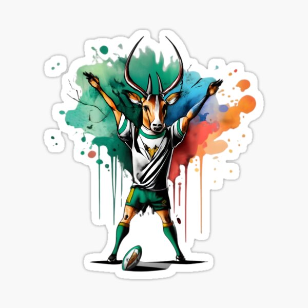 "Springbok SA Rugby" Sticker for Sale by Changing-Season | Redbubble