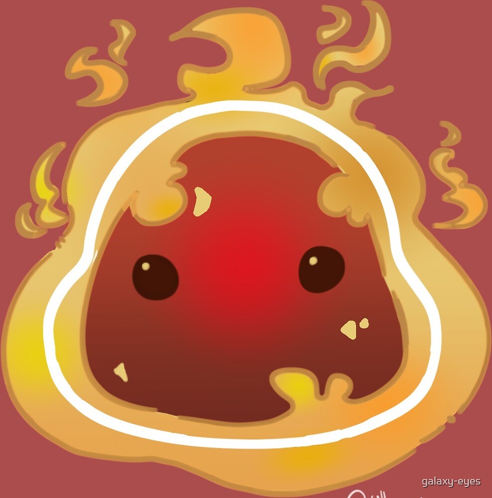 "Fire slime" by galaxy-eyes | Redbubble