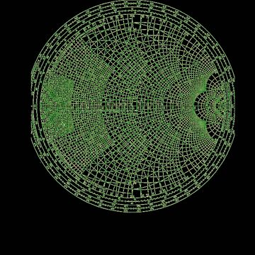 "Immittance Smith Chart (Green)" Sticker for Sale by Racyfun77 | Redbubble