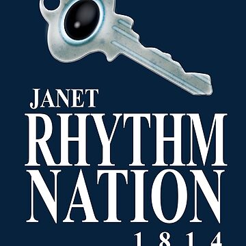 "Rhythm Nation 1814 - key earring - (Janet Jackson)" Sticker for Sale ...