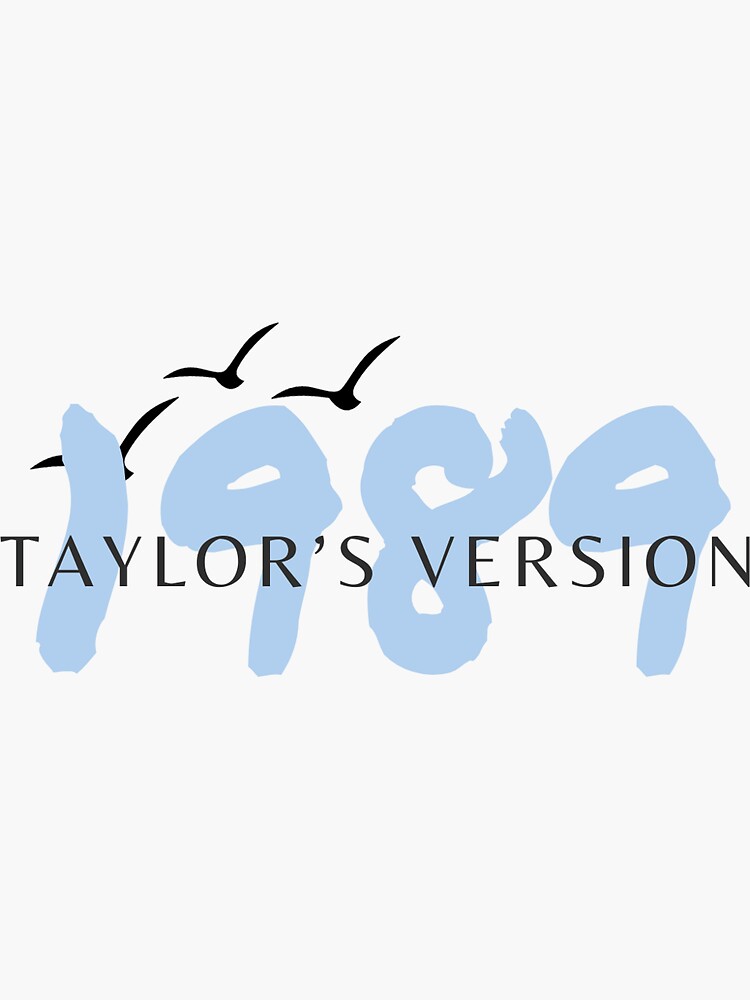 "1989 Taylor's Version" Sticker for Sale by Bookie22 | Redbubble