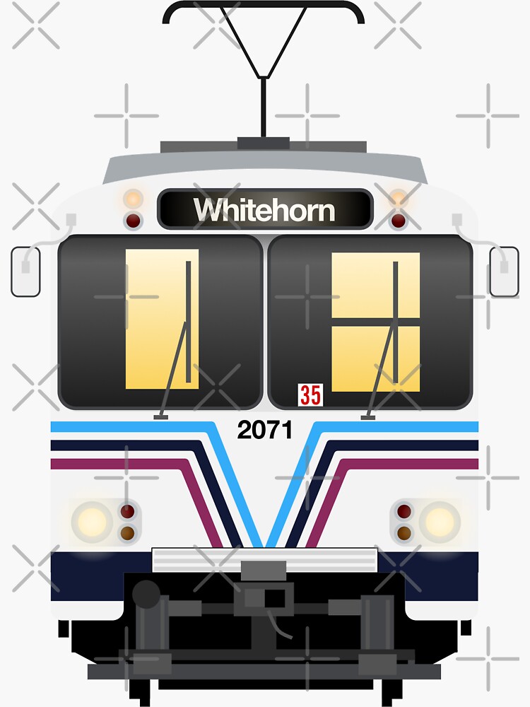 "Calgary C-Train Siemens-Düwag U2 Train (1980s Version)" Sticker for ...