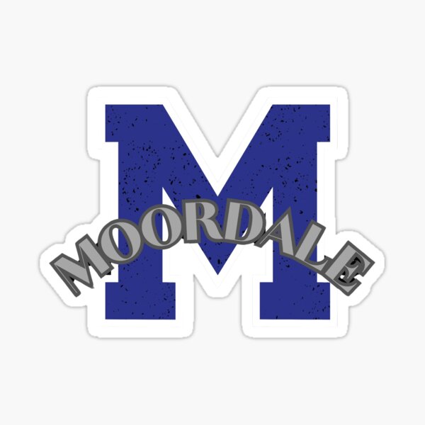 "Moordale logo" Sticker for Sale by MilkyForest | Redbubble