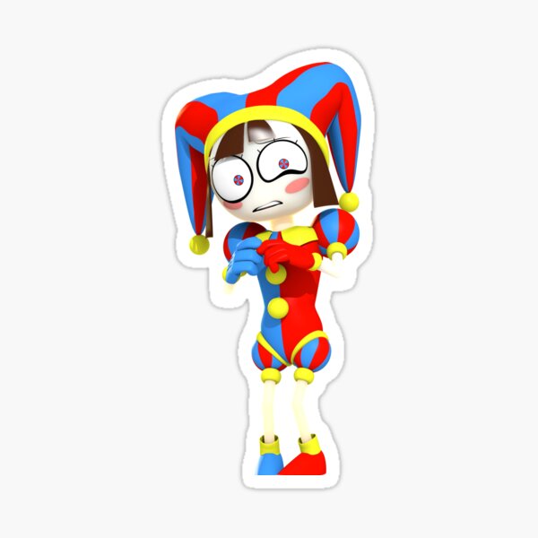 "Pomni [ The Amazing Digital Circus ] Sticker" Sticker for Sale by Aya ...