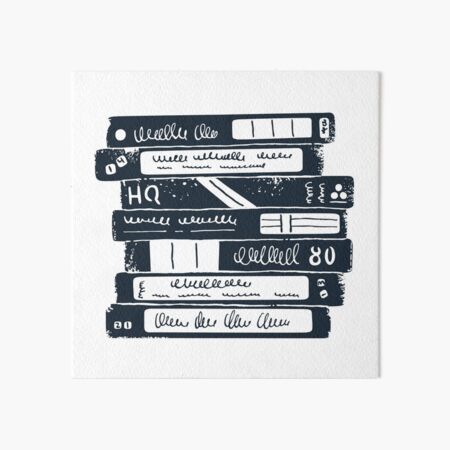 "Stack of Old VHS Tapes" Art Board Print for Sale by sundrystudio ...