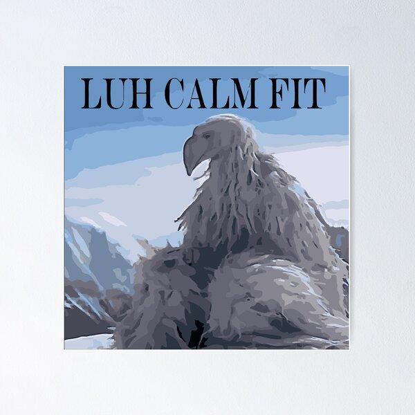 "LUH CALM FIT, opium bird 2027 meme" Poster for Sale by nattdrws ...