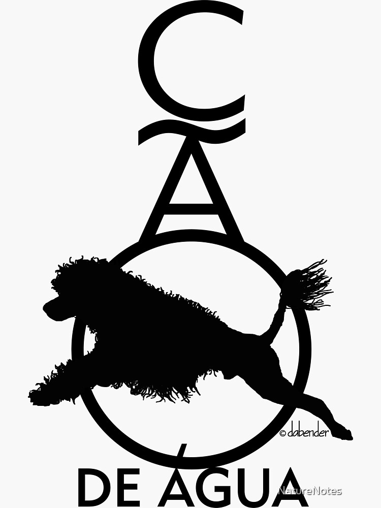 "Portuguese Water Dog Diving Cao de Agua" Sticker by NatureNotes ...