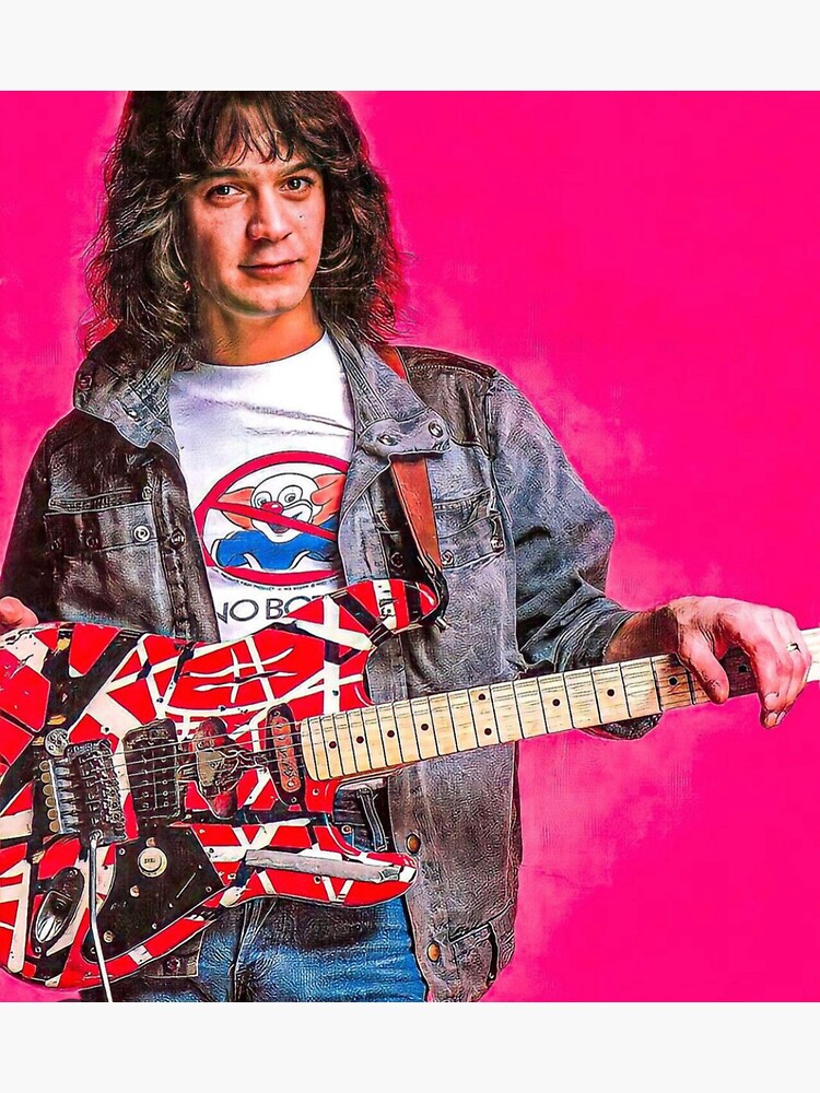 "Eddie Van Halen" Sticker for Sale by BwayneArt | Redbubble