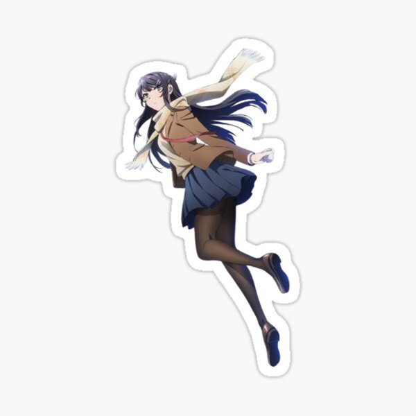 "Mai Sakurajima" Sticker for Sale by Theodorelmuller | Redbubble