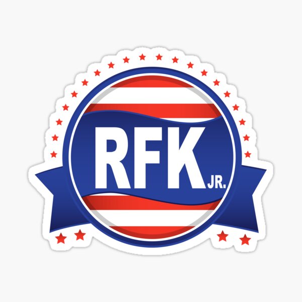"RFK jr. Robert F. Kennedy Jr. For President 2024 Button" Sticker for ...