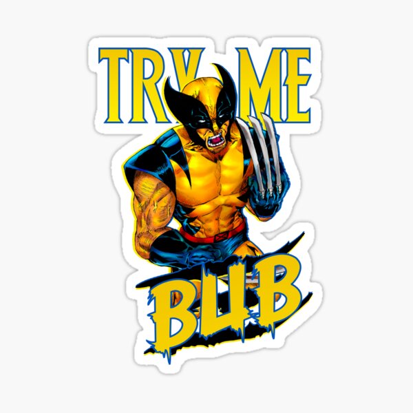 "Try Me Bub ( SpazzTheVisionary ) " Sticker for Sale by SpazzTV | Redbubble