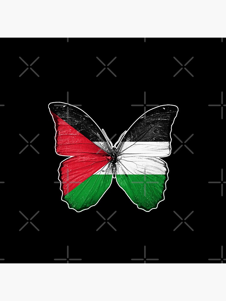 "butterfly Flag Of Palestine - Gift For Palestinian From Palestine ...