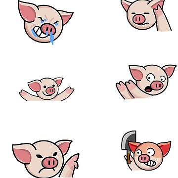 "1x Baby Wild Boar Sticker Pack " Sticker for Sale by winzostyle ⭐⭐⭐⭐⭐ ...