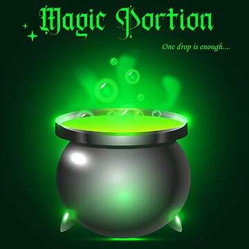 "magic portion" Sticker for Sale by ARODESIGNS | Redbubble