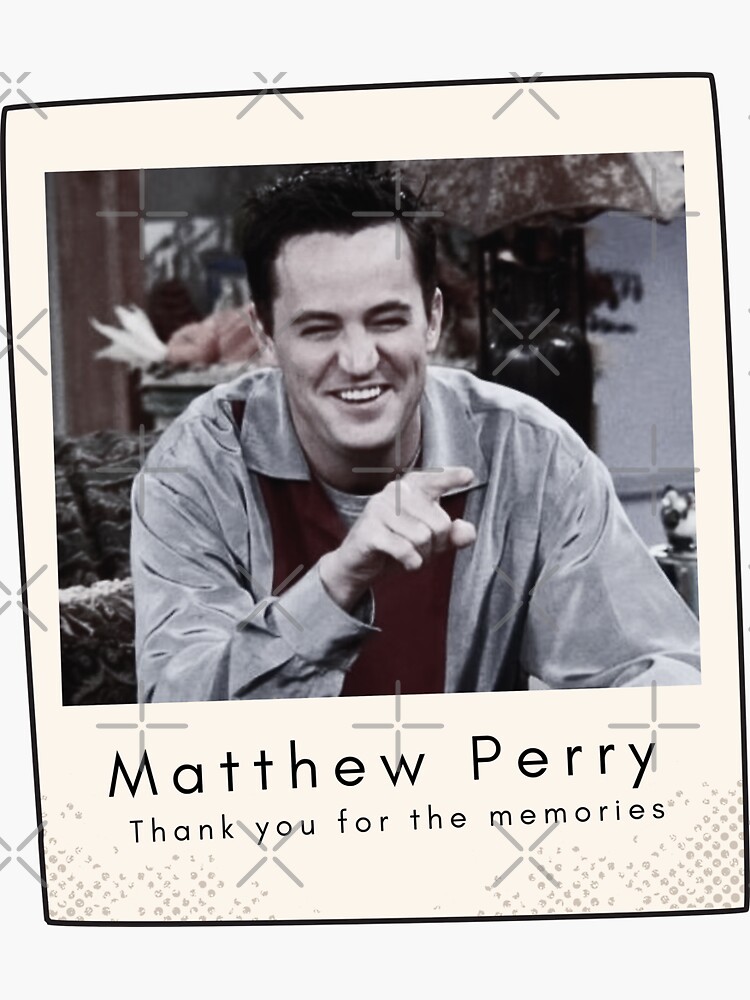 "Matthew Perry Rip" Sticker for Sale by KATUTI | Redbubble