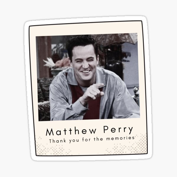 "Matthew Perry Rip" Sticker for Sale by KATUTI | Redbubble