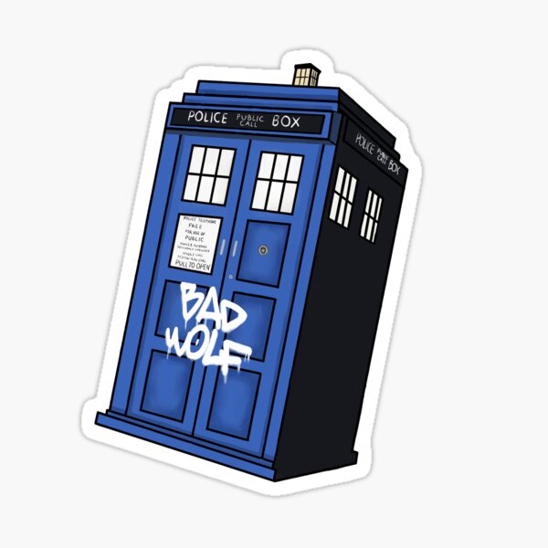 Doctor Who Bad Wolf Stickers | Redbubble