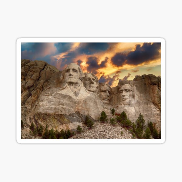 "Mount Rushmore" Sticker by jimmywatt | Redbubble