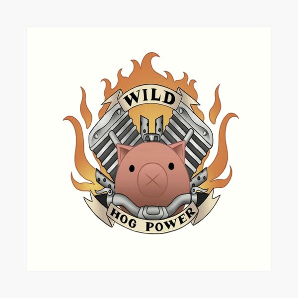 "Wild Hog Power" Art Print for Sale by Jimcatinnes | Redbubble