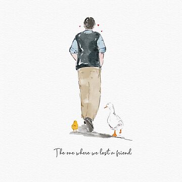 "Matthew Perry The One Where We Lost a Friend" Art Print for Sale by ...
