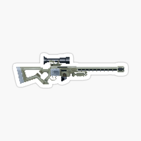 "Fallout Pixel Sniper Rifle" Sticker for Sale by jojopo | Redbubble