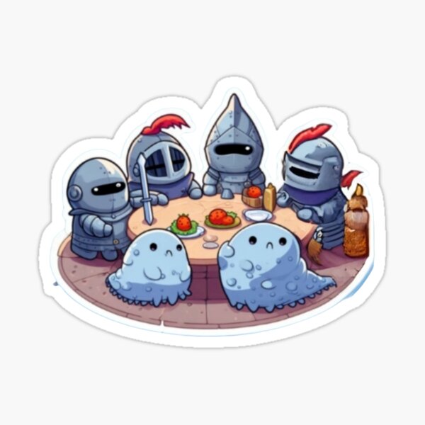 "Tardigrades of the Round Table" Sticker for Sale by TardigradeKing ...